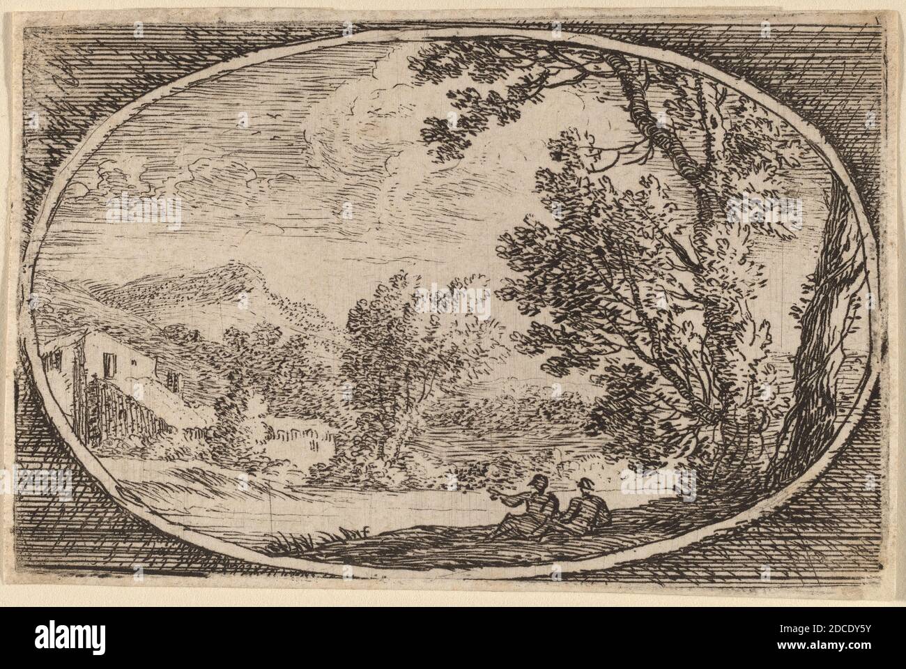 Herman van Swanevelt, (artist), Dutch, c. 1600 - 1655, Two Men Seated ...