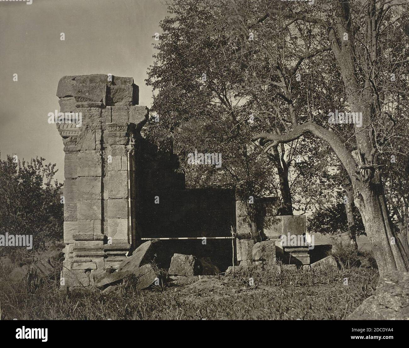 Kashmir Hindu temple ruins in Pathan area, 1868 photo Stock Photo - Alamy