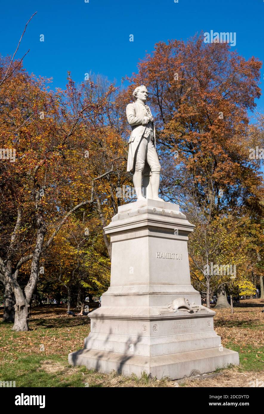 Granite Standing figure (over life-size) of Alexander Hamilton is a ...