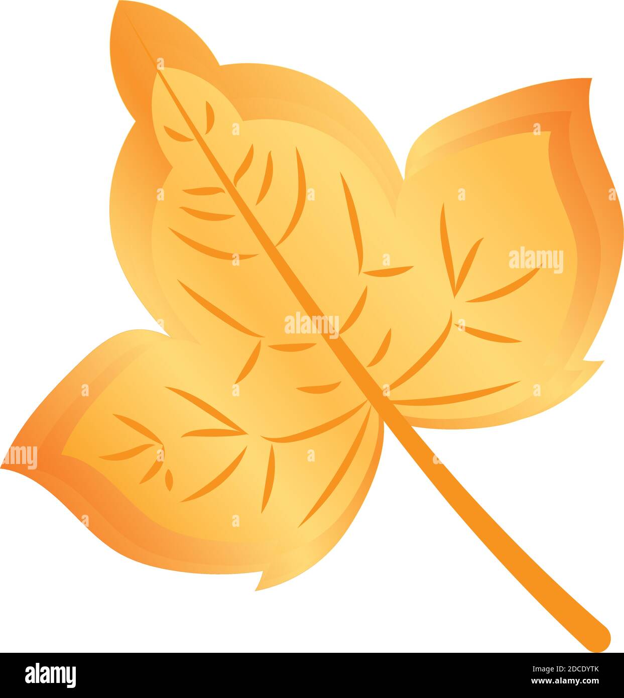 Golden dry leaf Stock Vector Images - Alamy
