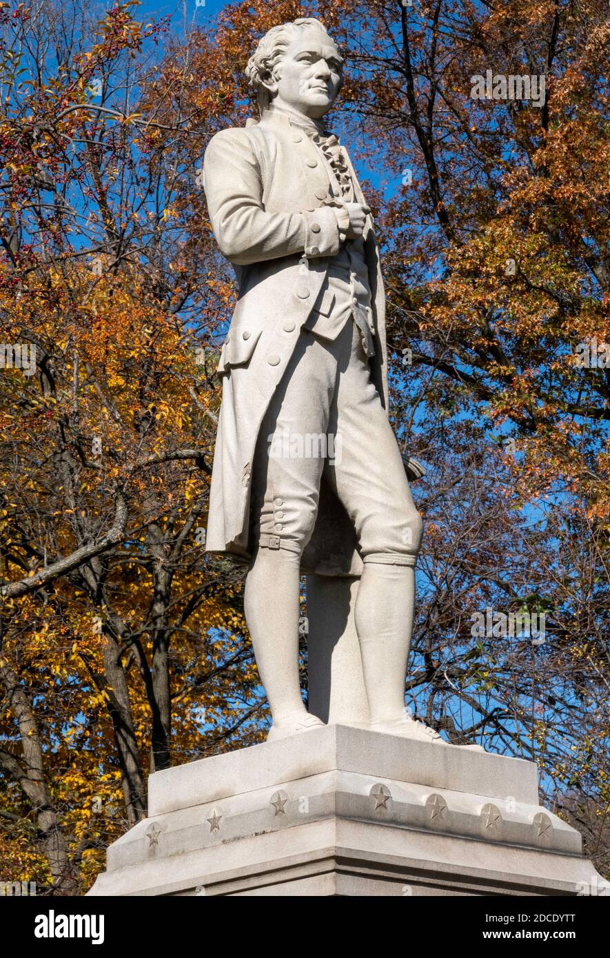 Granite Standing figure (over life-size) of Alexander Hamilton is a ...