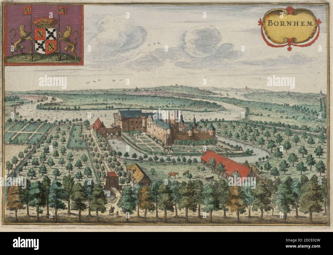 Kasteel van Bornem - 1641 Stock Photo - Alamy