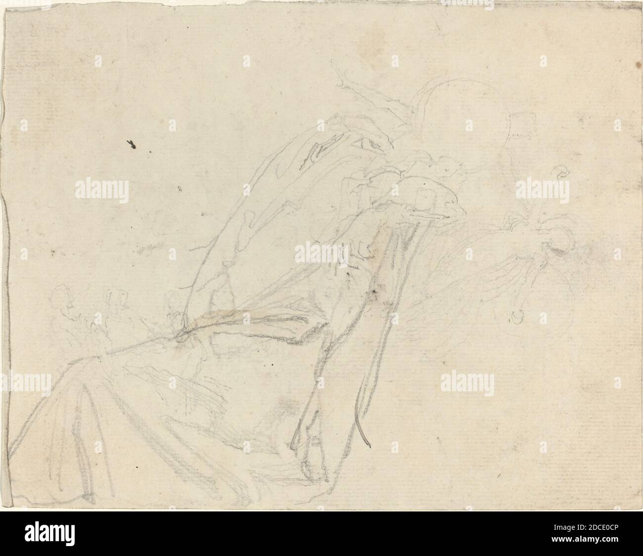 John Flaxman, (artist), British, 1755 - 1826, Sheet of Studies ...