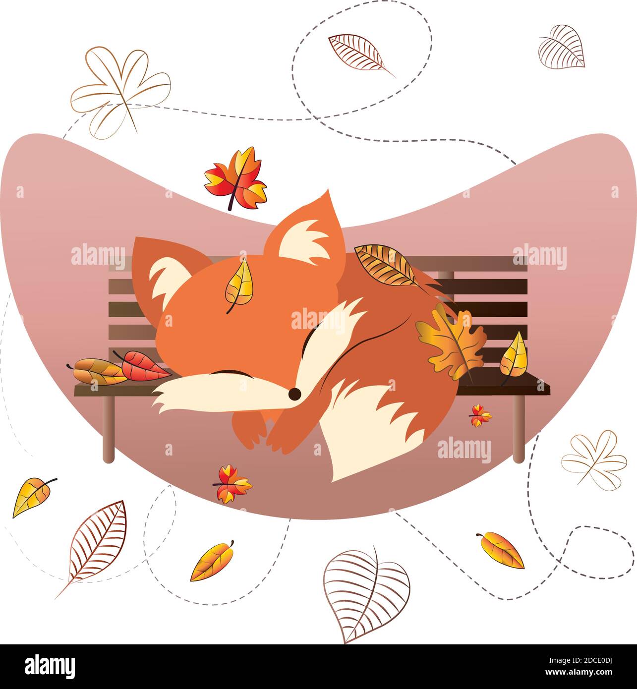 Asleep on bench Stock Vector Images - Alamy