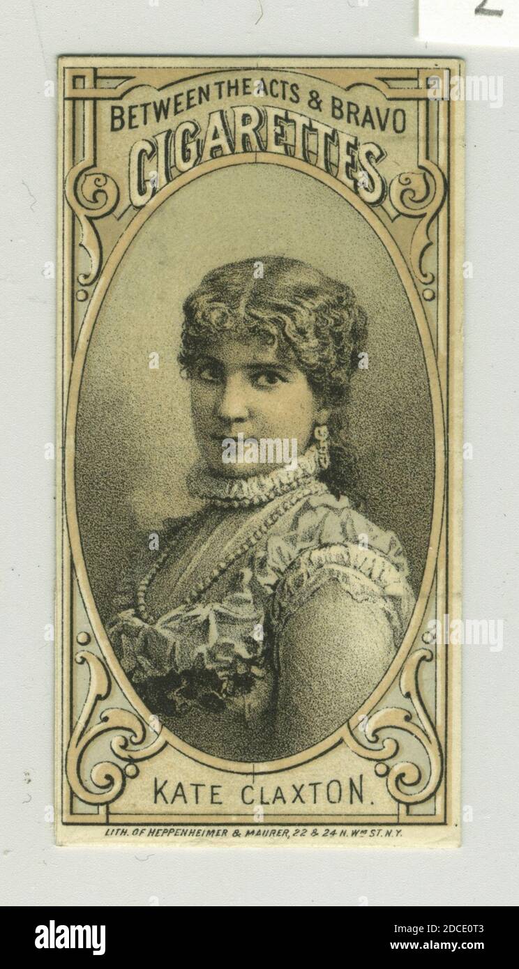 Kate Claxton - Cigarette card for Between the Acts & Bravo Cigarettes ...