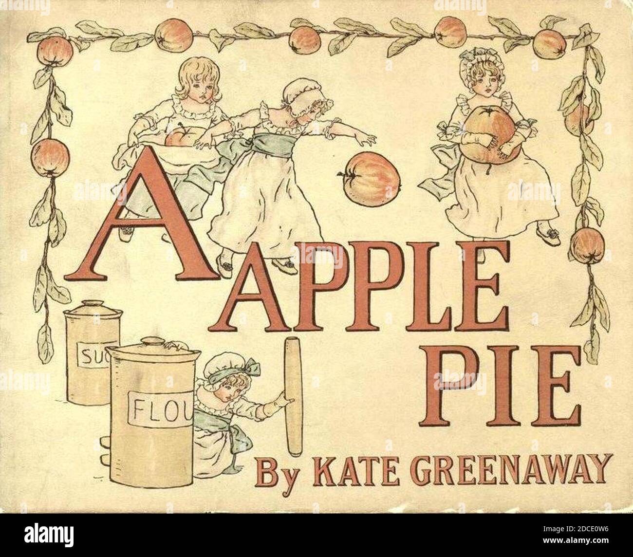 Kate Greenaway A Apple Pie 1886 Stock Photo - Alamy