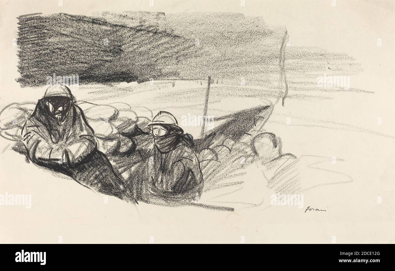 Jean-Louis Forain, (artist), French, 1852 - 1931, Two Soldiers in a ...