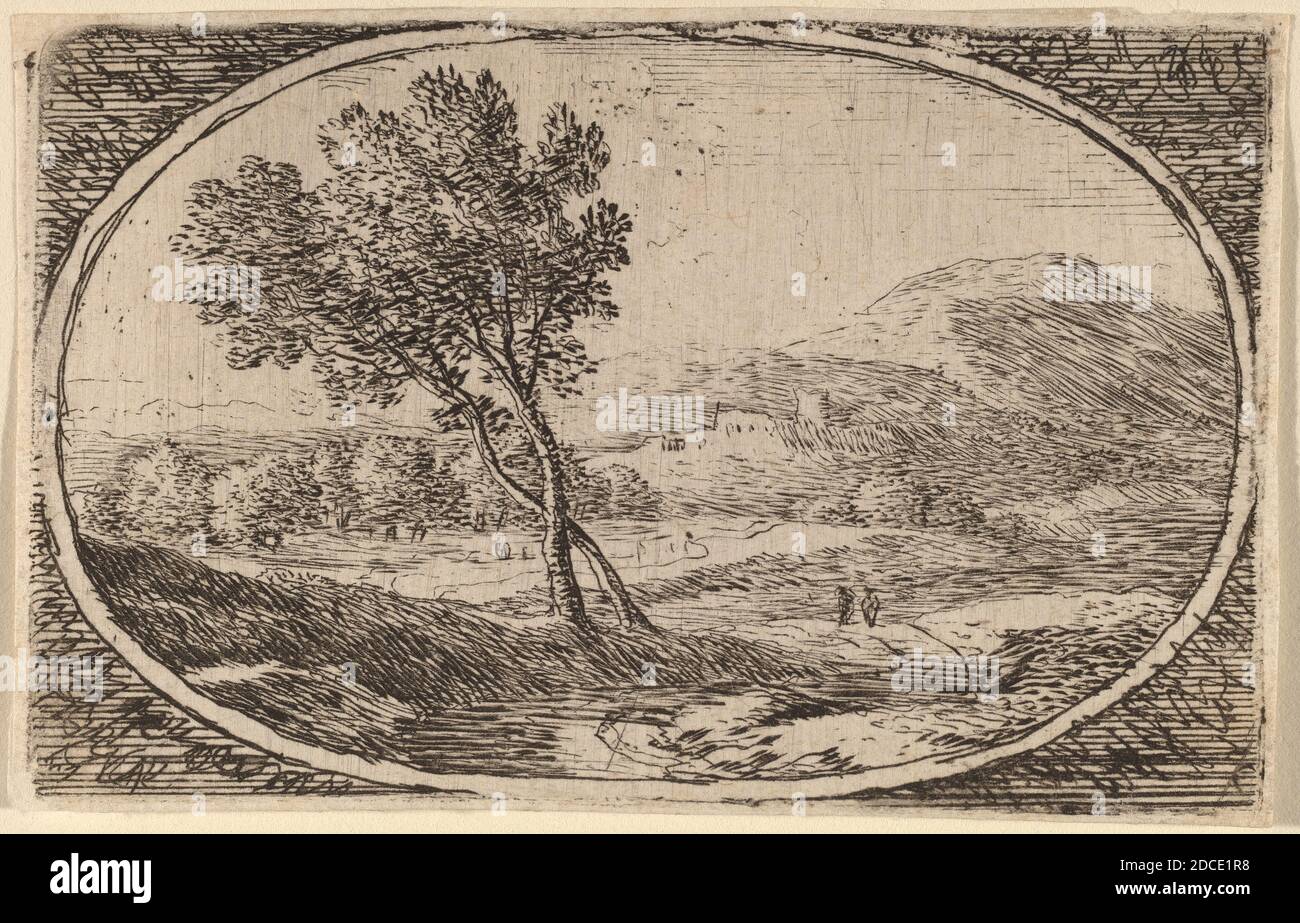 Herman van Swanevelt, (artist), Dutch, c. 1600 - 1655, Two Trees with ...