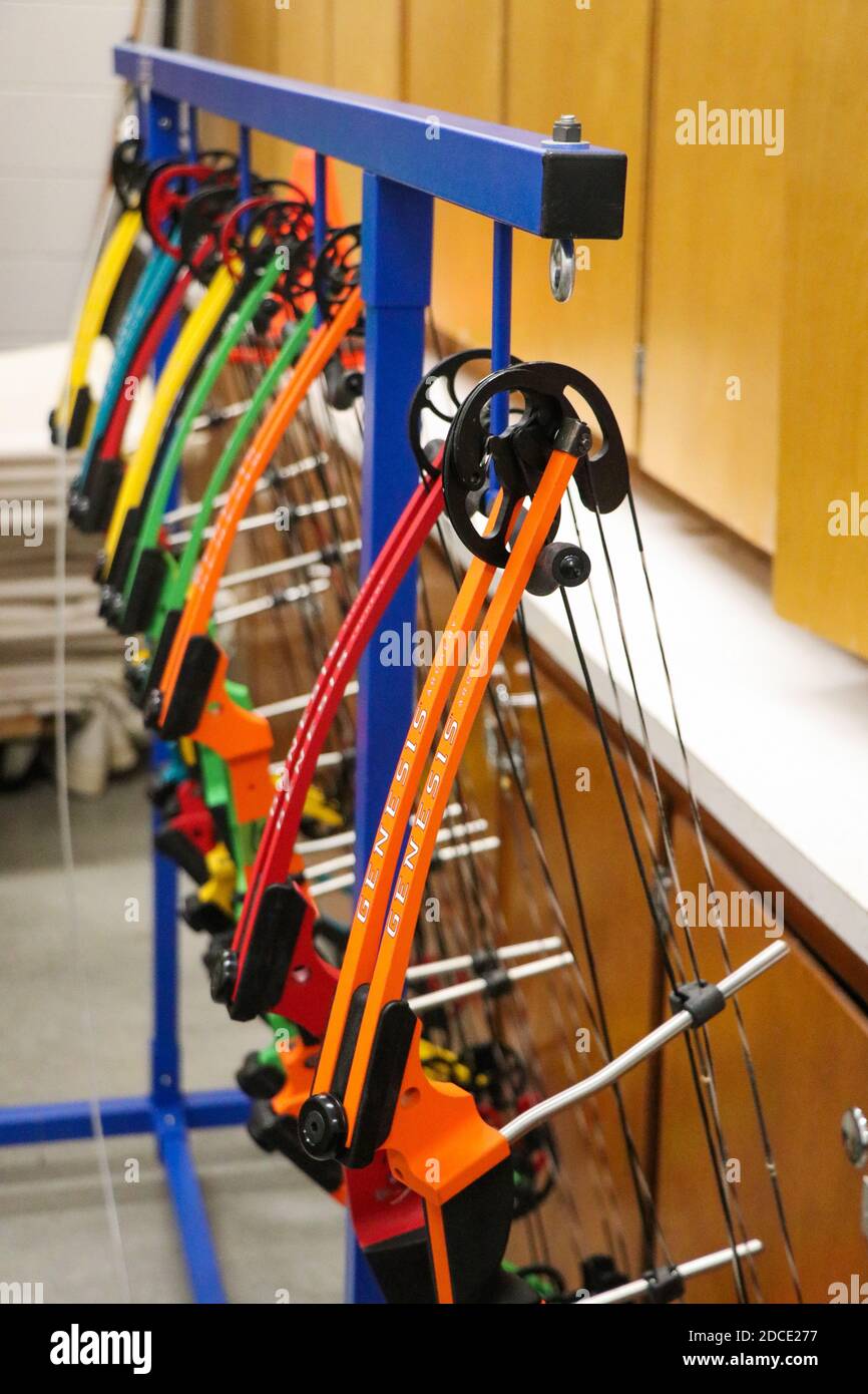 Colorful archery bows Stock Photo - Alamy