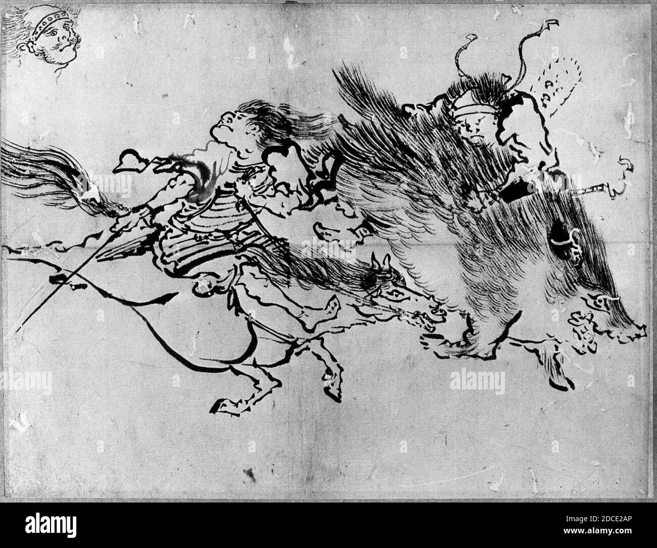 Katsushika Hokusai - Two Figures Stock Photo - Alamy