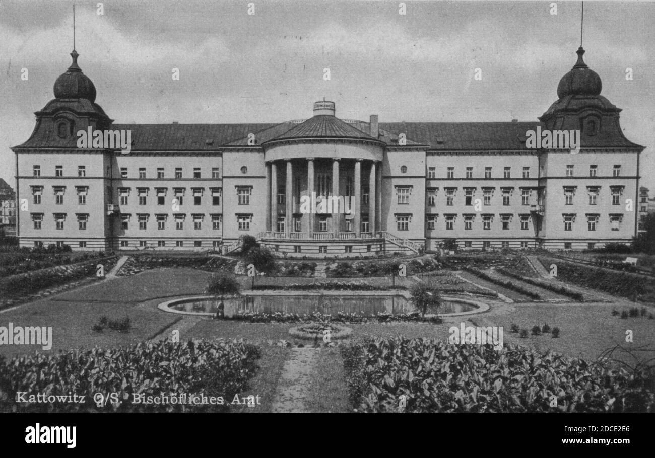 Kattowitz - Bischöfliches Amt Stock Photo - Alamy