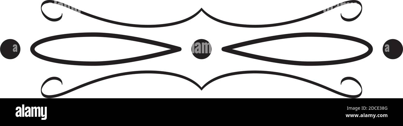 elegant divider with balls decorative icon vector illustration design ...