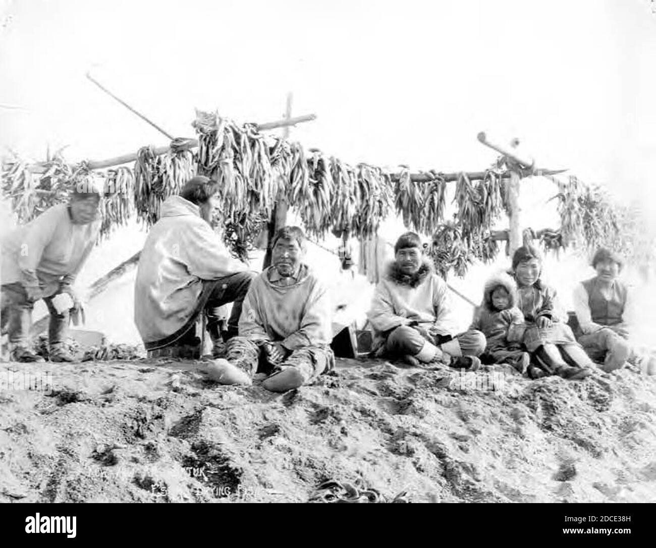 Alaska fish drying racks hi-res stock photography and images - Alamy
