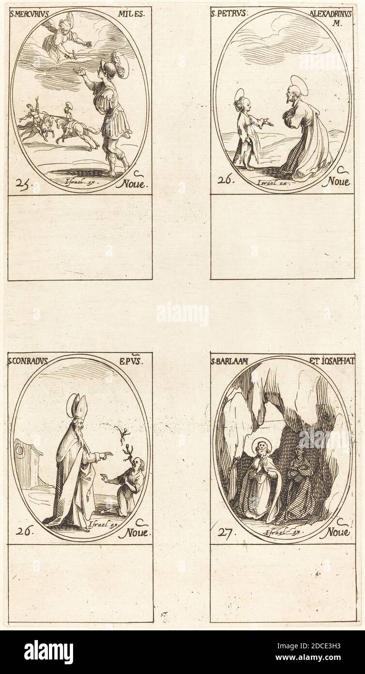 Jacques Callot, (artist), French, 1592 - 1635, St. Mercury; St. Peter ...