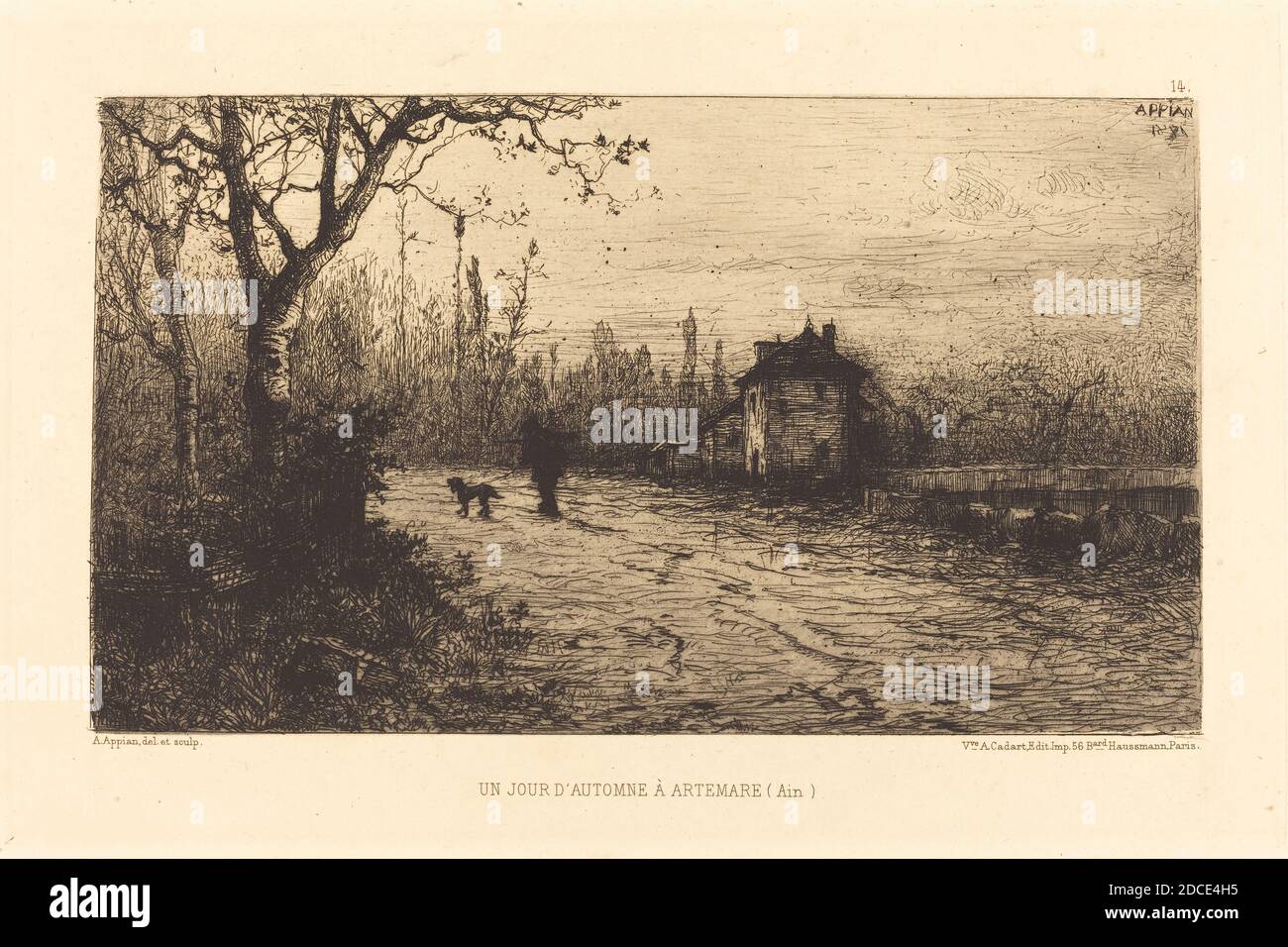 Adolphe Appian, (artist), French, 1818 - 1898, Un Jour d'automne a ...