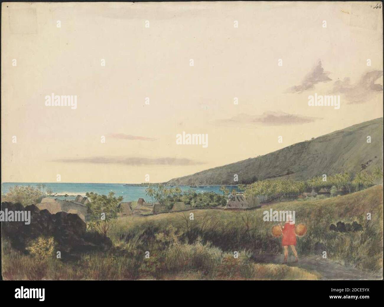 Kealakeakua with Kaawaloa where Capt. Jas Cook was killed in the ...