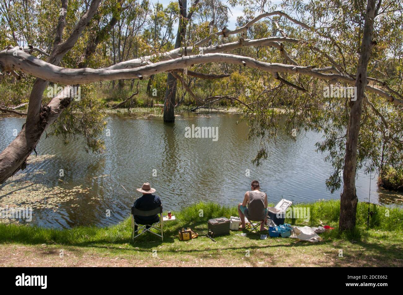 Bridgewater Swimming Hole at Bridgewater on Loddon, central Victoria ...