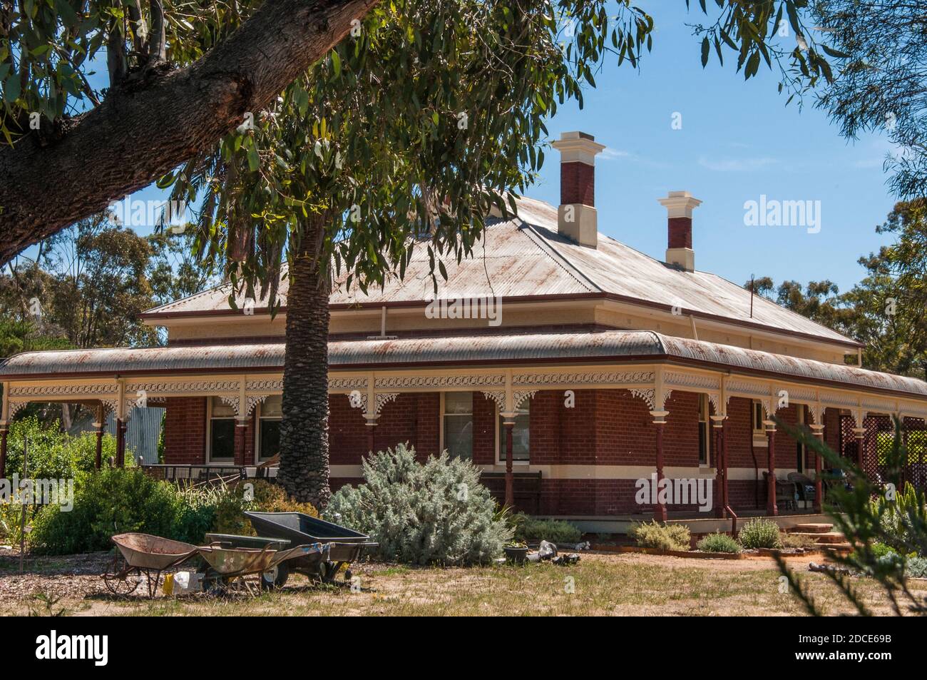 Victorian-era mansion at Marong in the central Victorian goldfields ...