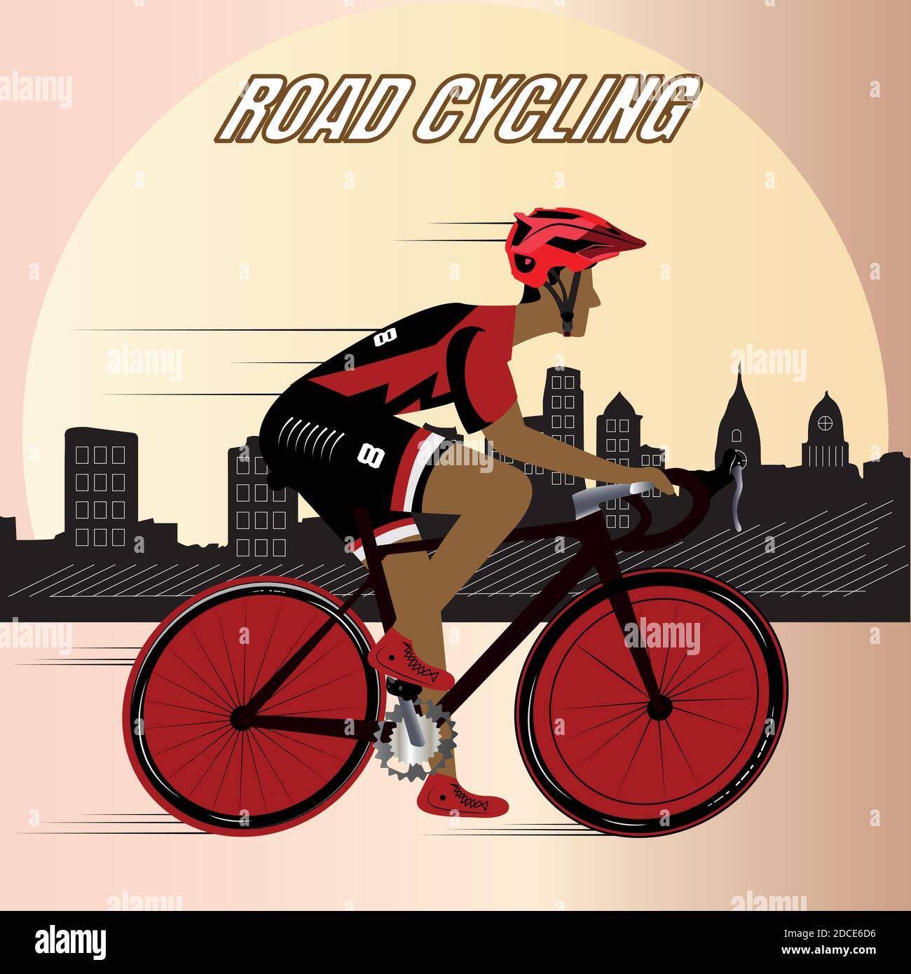 Cycling illustration hi-res stock photography and images - Alamy