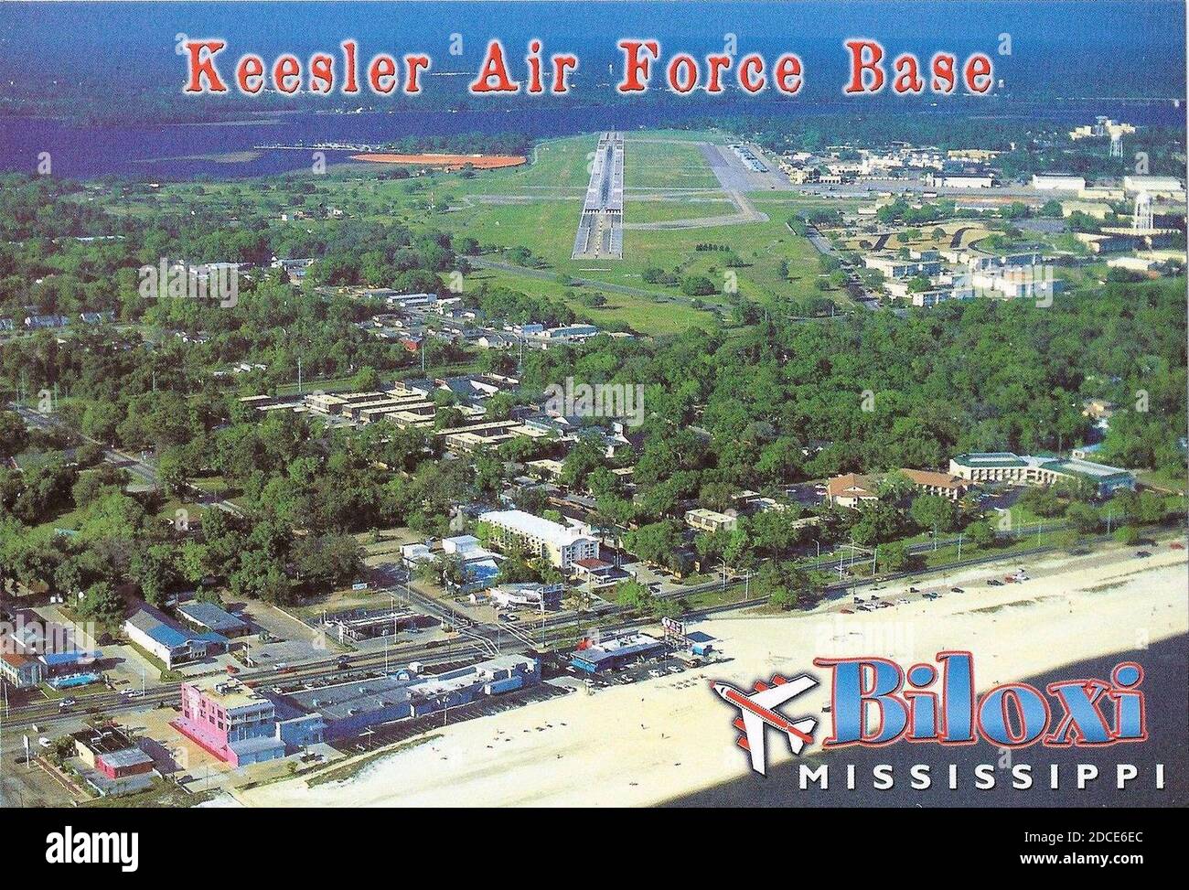 Keesler Air Force Base - 1980s Aireal Stock Photo - Alamy