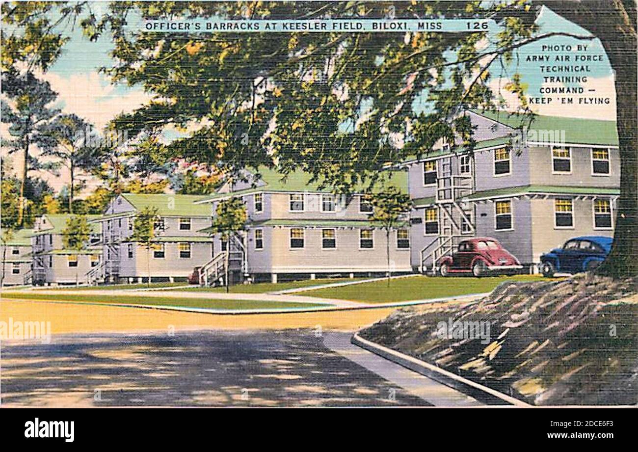 Keesler Field - Officers Barracks Stock Photo - Alamy