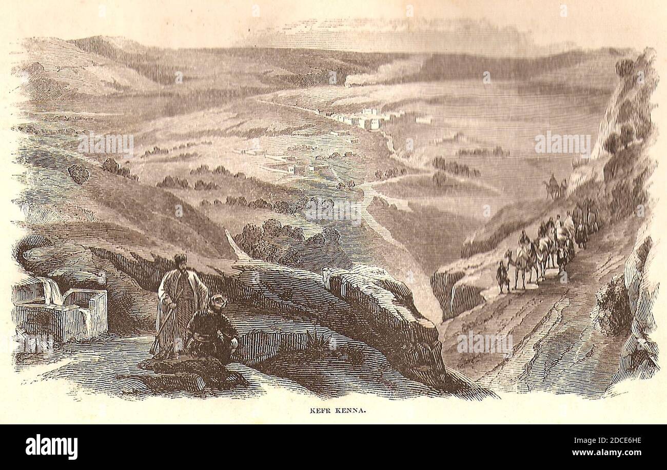 Kefr Kenna, 1859 Stock Photo - Alamy