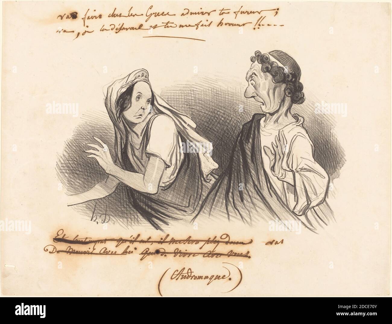 Honoré Daumier, (artist), French, 1808 - 1879, Va faire... admirer ta ...