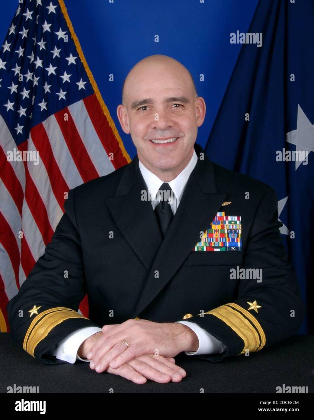 Kendall L. Card United States Navy Rear Admiral official photo Stock ...