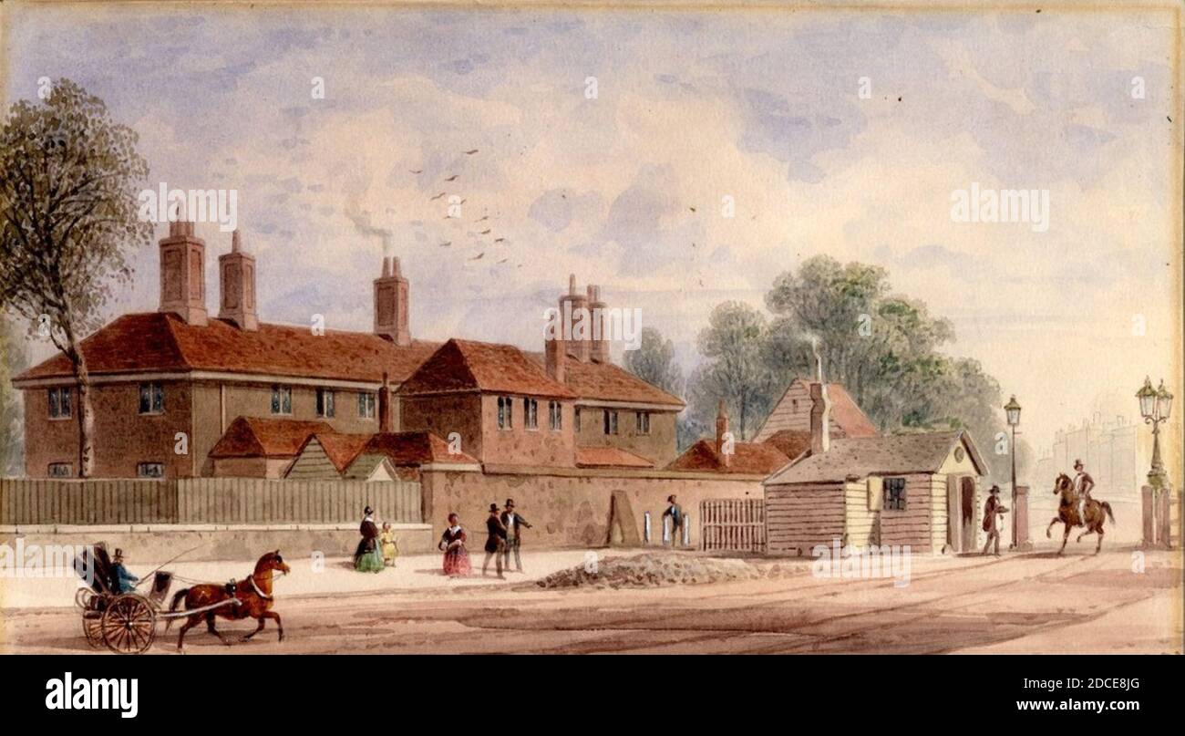 Kensington Barracks by Thomas Hosmer Shepherd Stock Photo - Alamy