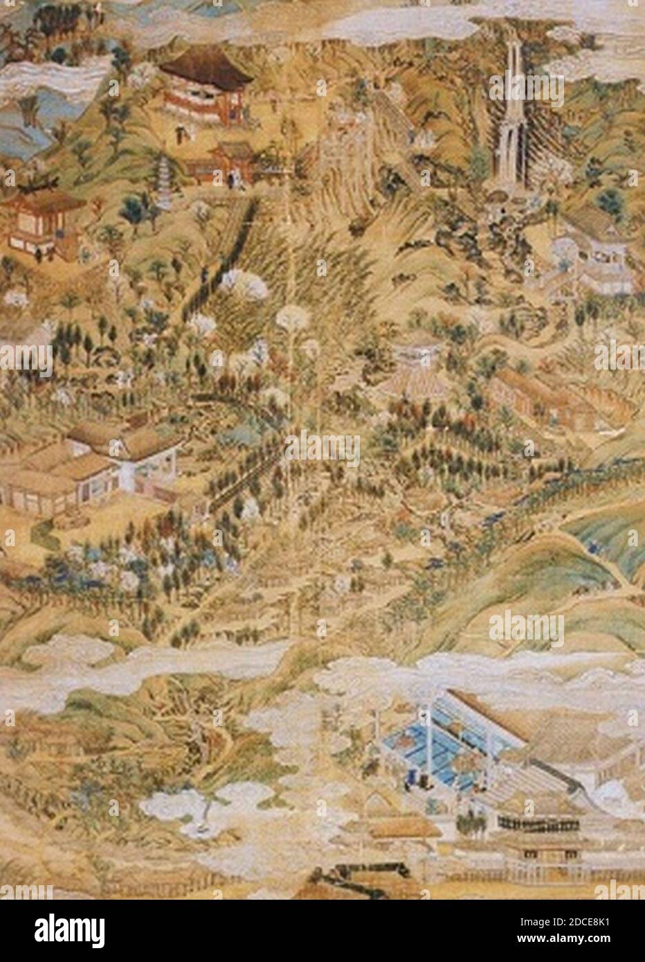 Kenryuji-engi (Hochiin Ogi Stock Photo - Alamy