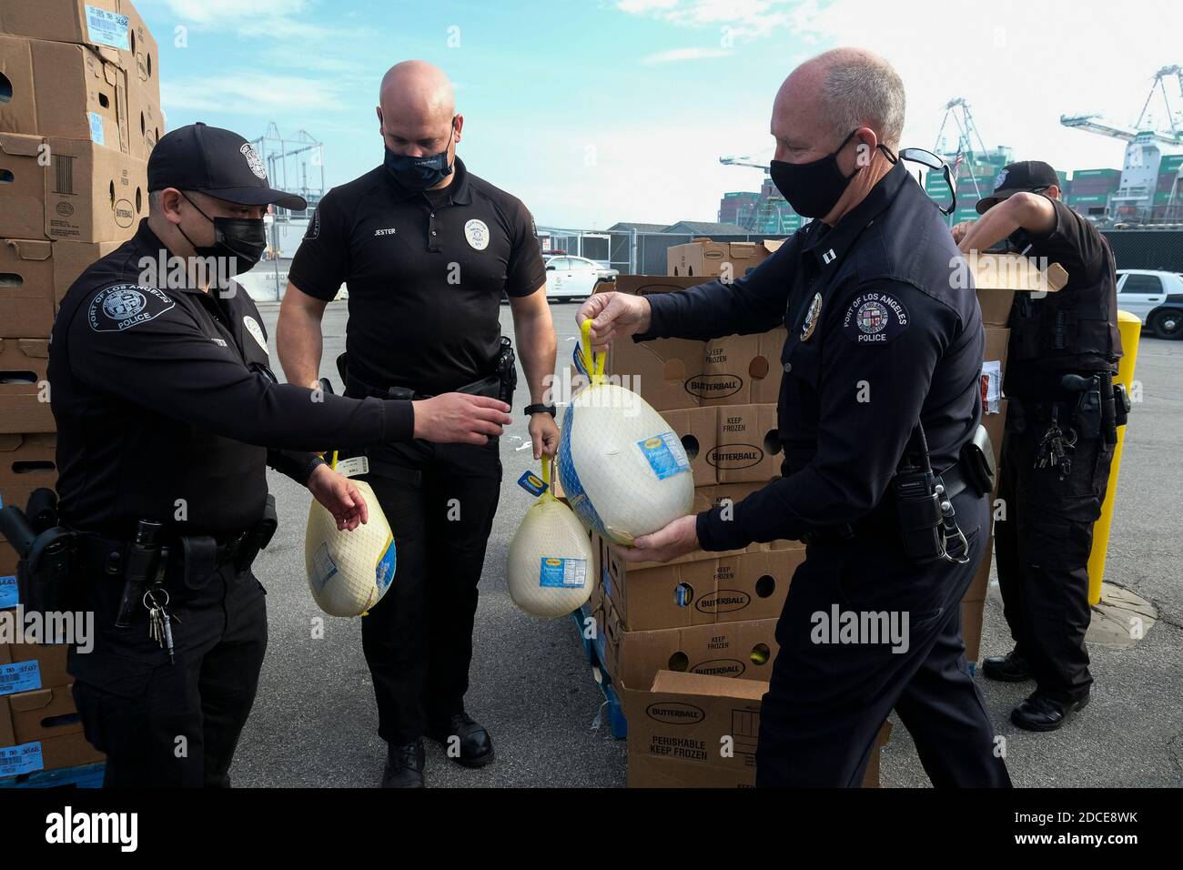 Los Angeles, California, USA. 20th Nov, 2020. Los Angeles Port Police ...