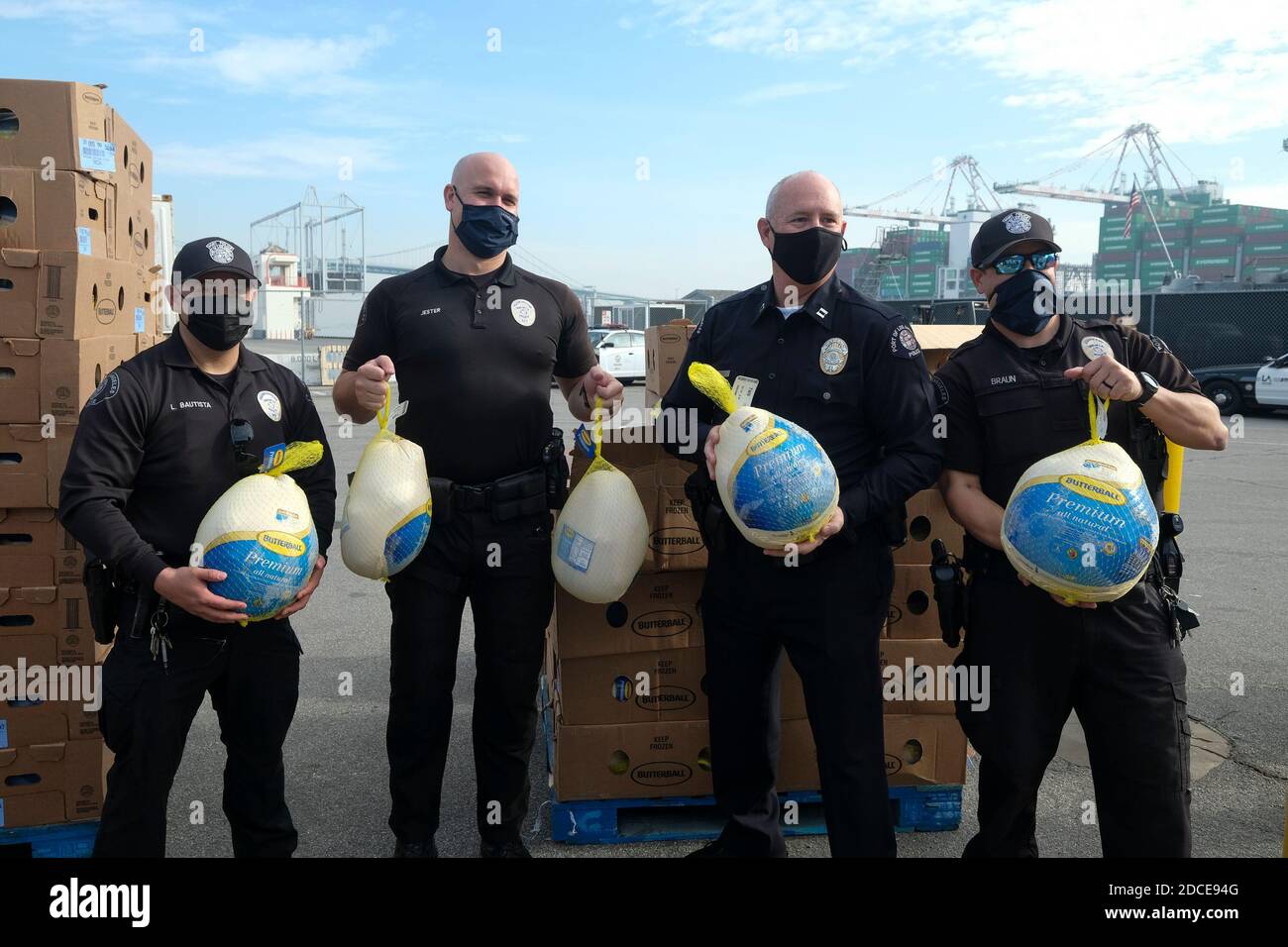 Los Angeles, California, USA. 20th Nov, 2020. Los Angeles Port Police ...