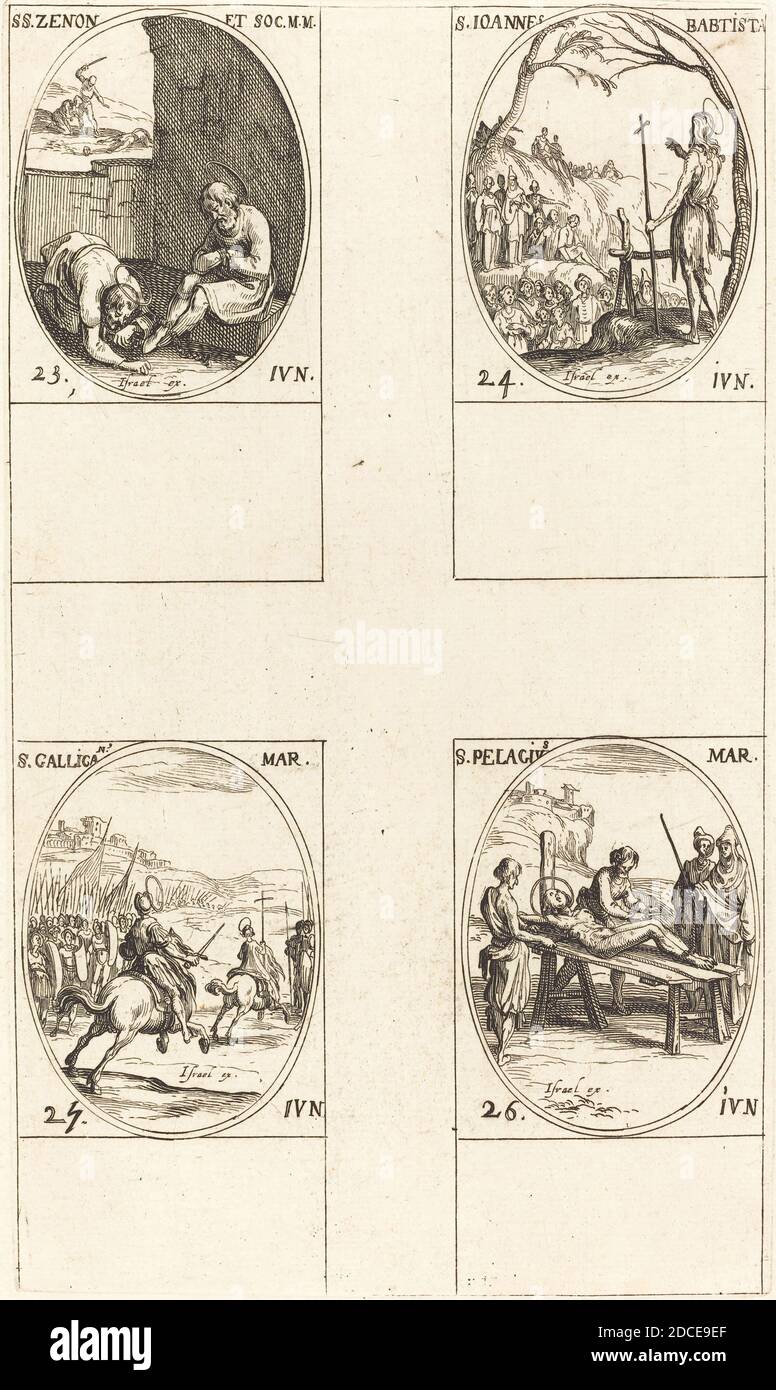 Jacques Callot, (artist), French, 1592 - 1635, St. Zenon and Companions ...