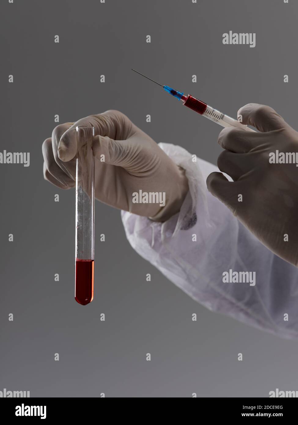 Blood test diagnostics treatment research laboratory Science Stock ...