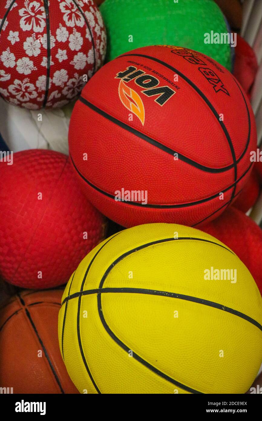 Colorful basketballs hi-res stock photography and images - Alamy
