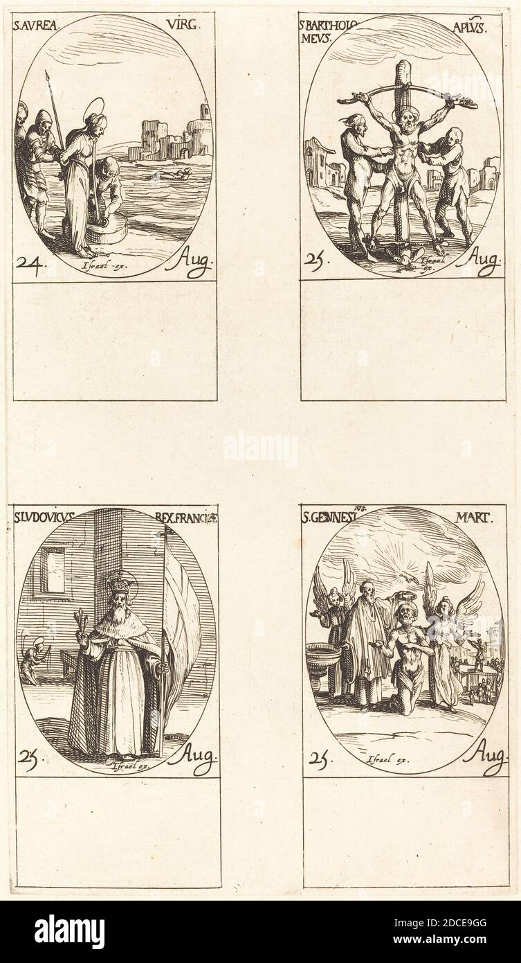 Jacques Callot, (artist), French, 1592 - 1635, St. Aurea; St ...