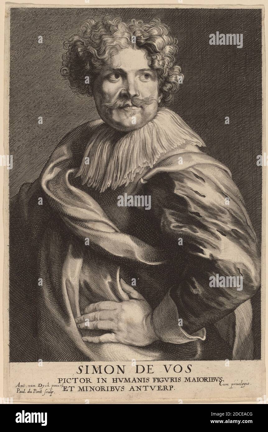 Paulus Pontius, (artist), Flemish, 1603 - 1658, Sir Anthony van Dyck ...