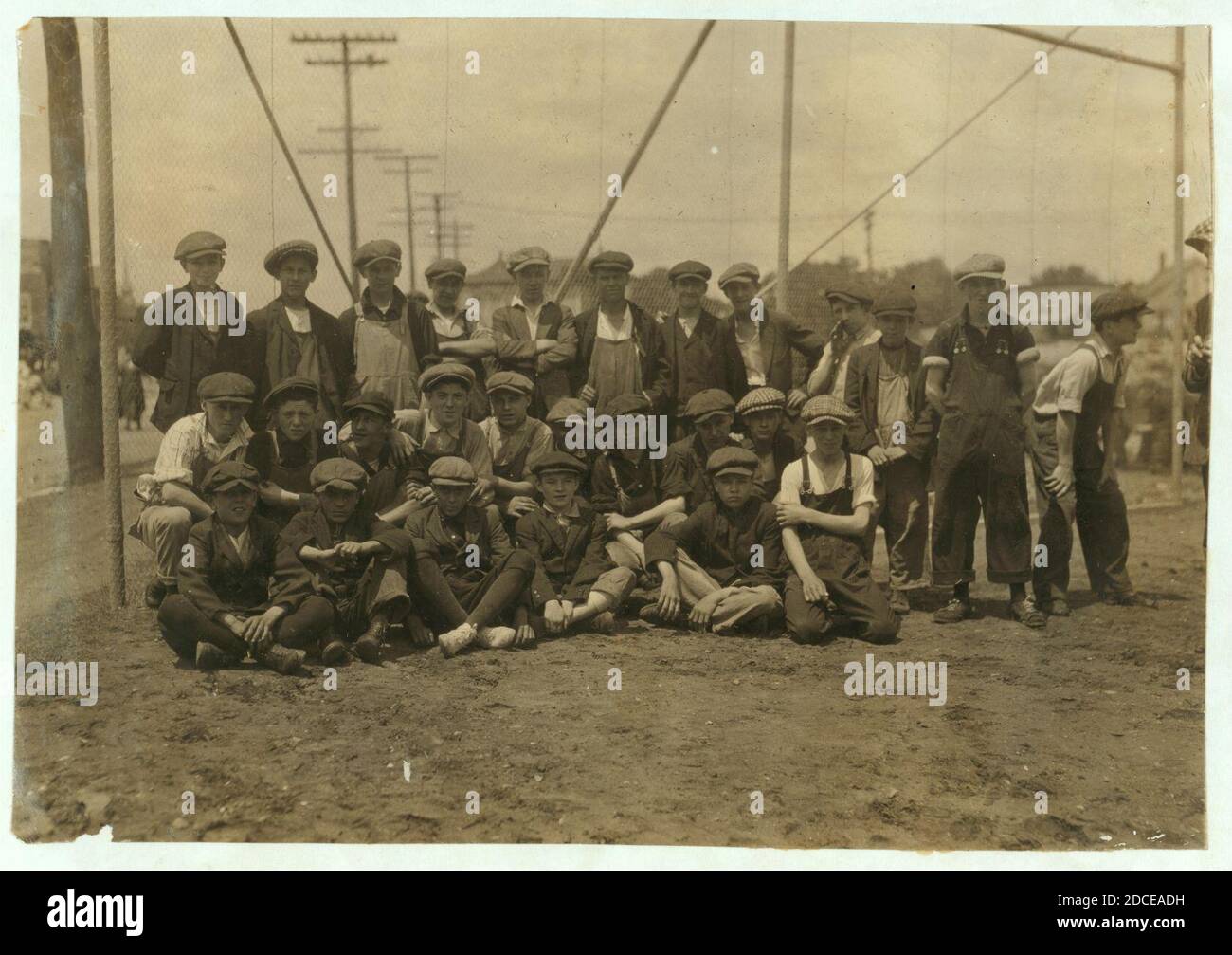 Kerr Thread - Noon. Young workers. Nearly all 14-16 years old Stock ...