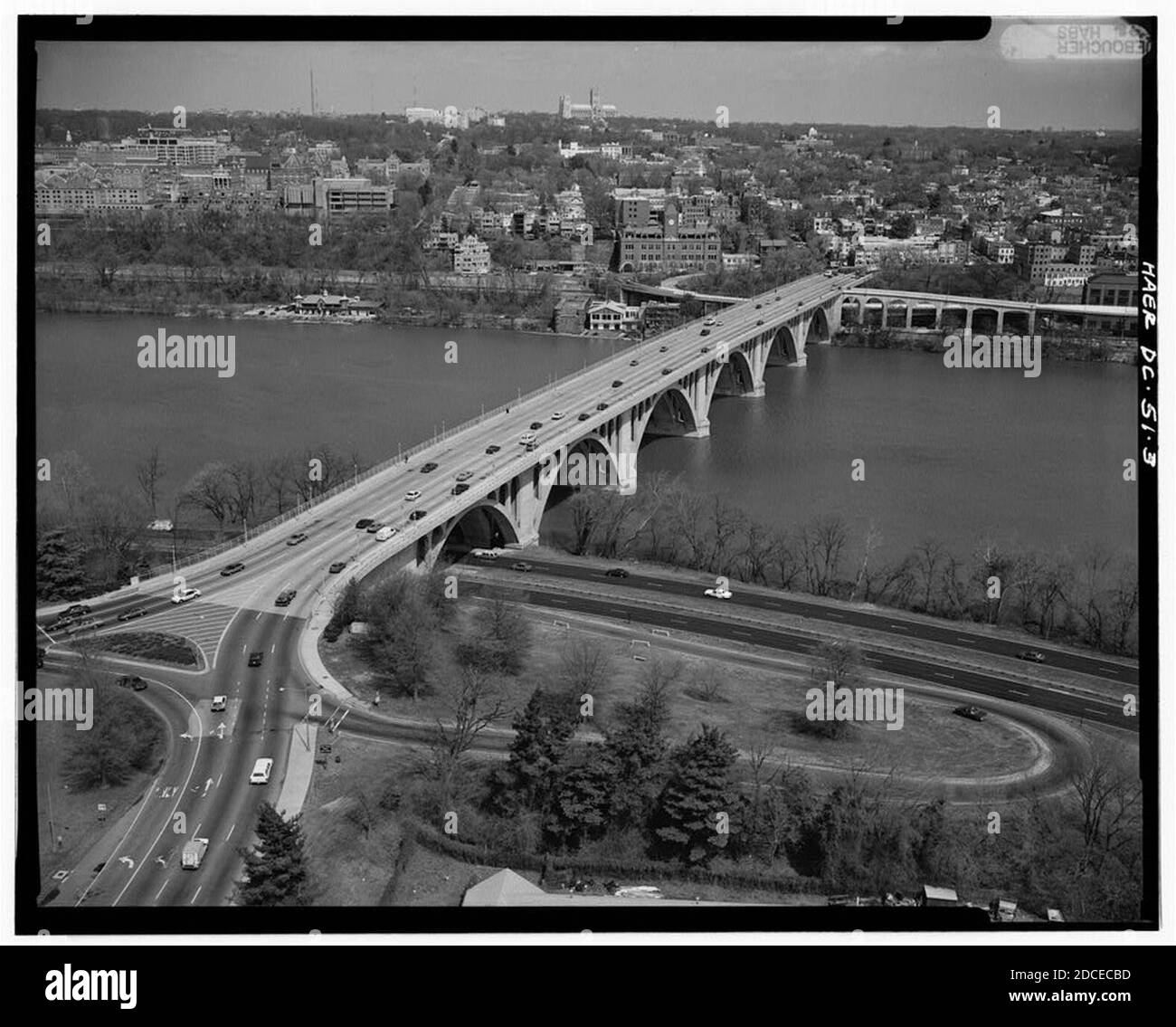 Key Bridge aerial view Stock Photo - Alamy