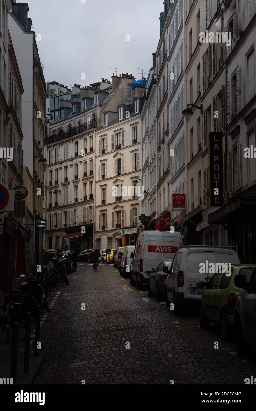 Streets of Montmartre neighborhood in Paris, France Stock Photo - Alamy