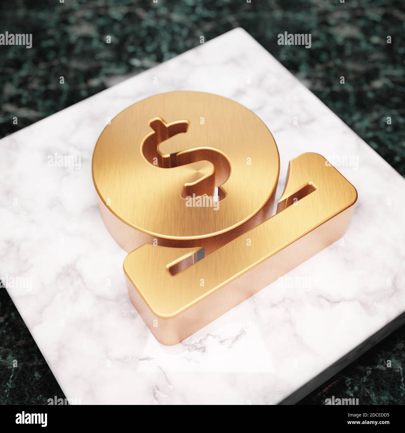 Donate icon. Bronze Donate symbol on white marble podium. Icon for ...