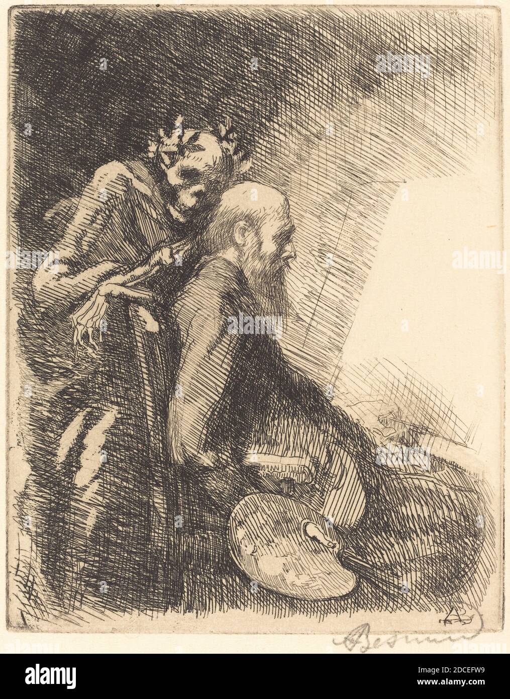 Albert Besnard, (artist), French, 1849 - 1934, Too Demanding (Exigeante ...