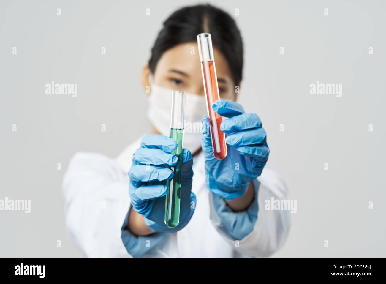 Female doctor laboratory research medicine Stock Photo - Alamy