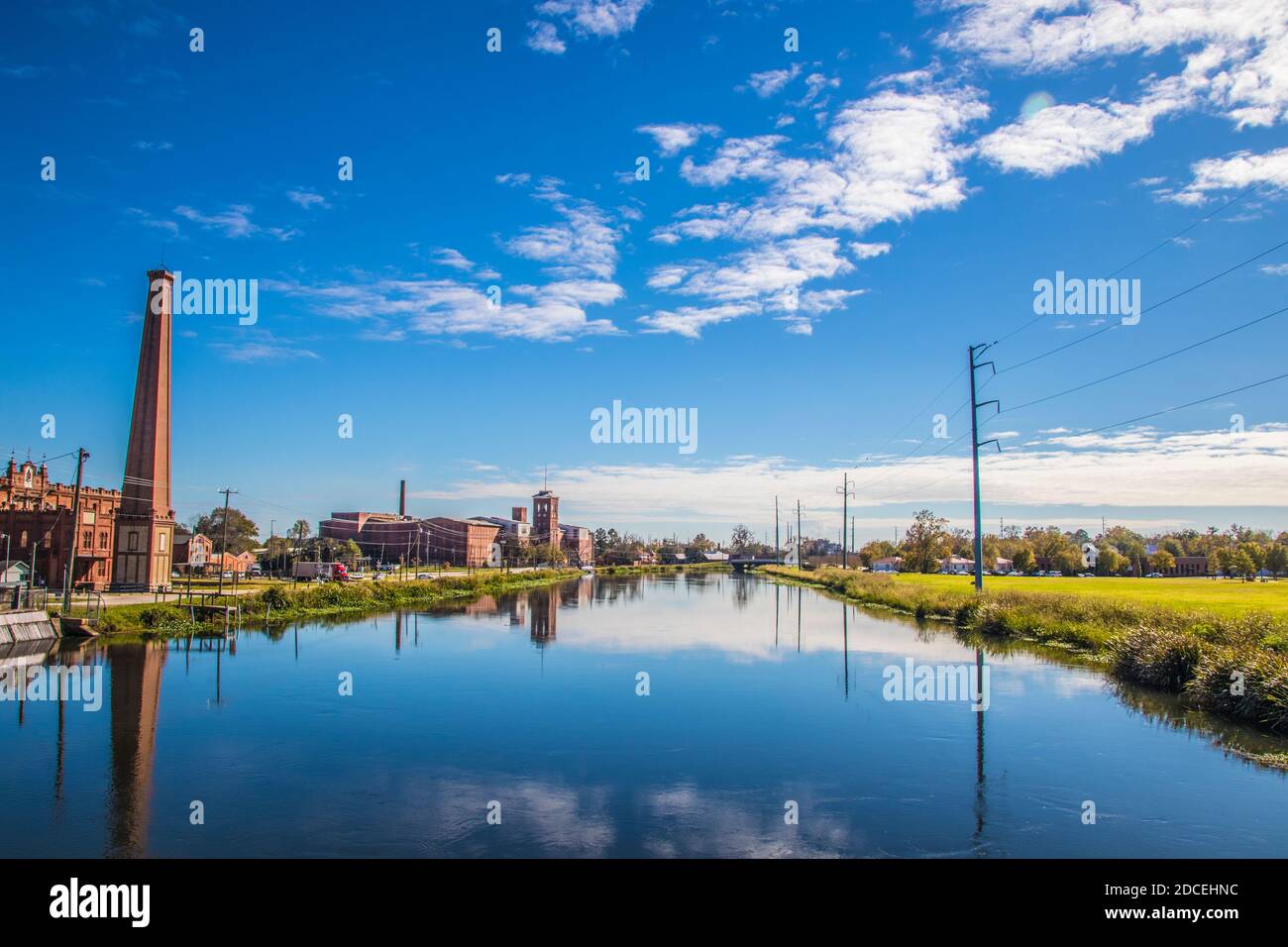 Augusta, Ga / USA - 11 20 20: King Mill and the Augusta Canal on a ...