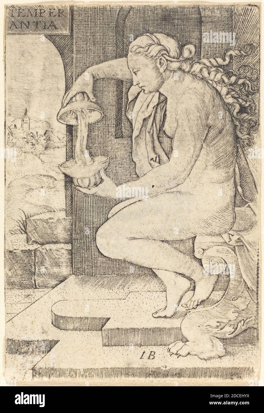 Master IB, (artist), German, active c. 1523/1530, Temperantia ...
