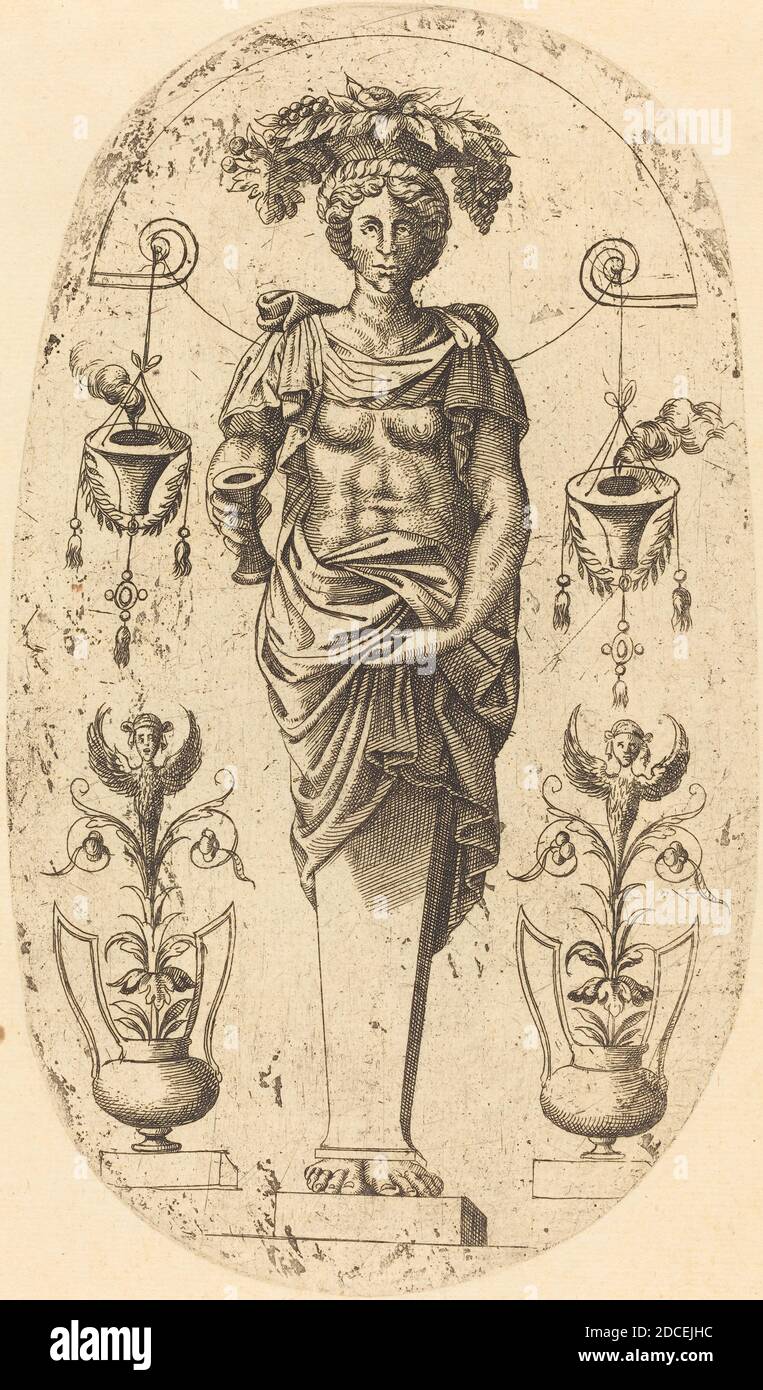 Jean Mignon, (artist), French, active 1543 - active c. 1545, Woman ...