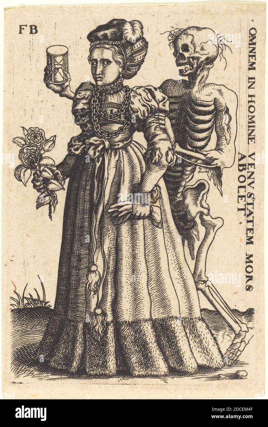 Master F.B., (artist), German, active 16th century, Young Woman and ...