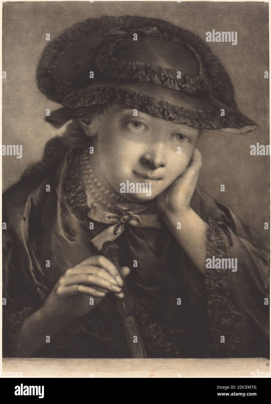 Thomas Frye, (artist), Irish, 1710 - 1762, Young Woman Holding a Fan ...