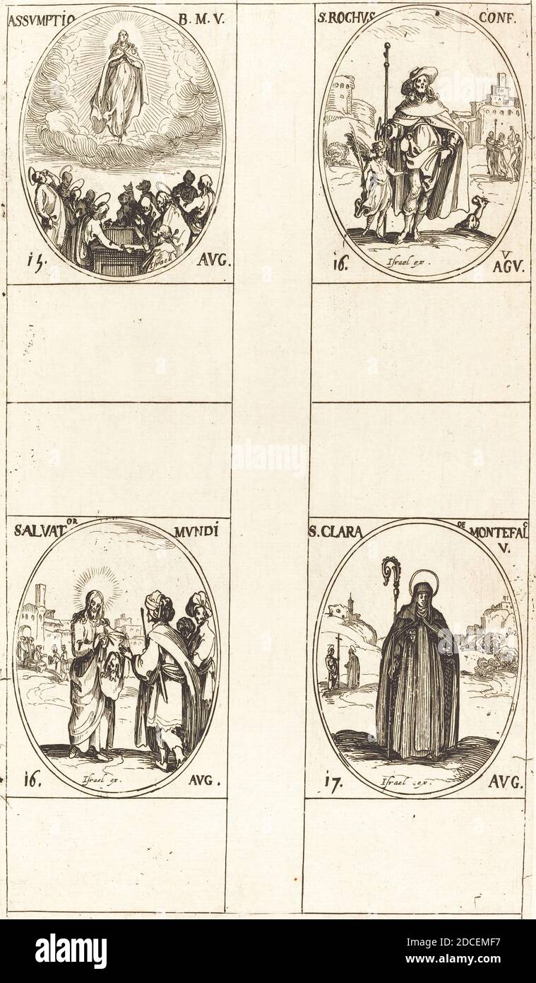 Jacques Callot, (artist), French, 1592 - 1635, The Assumption; St. Roch ...