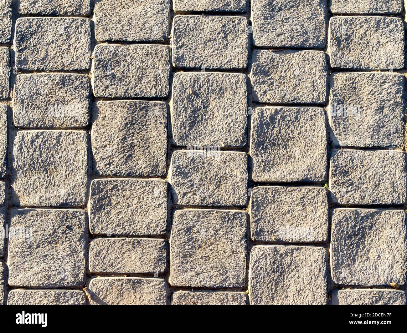 stone pavement covered with gray rectangular stone Stock Photo - Alamy